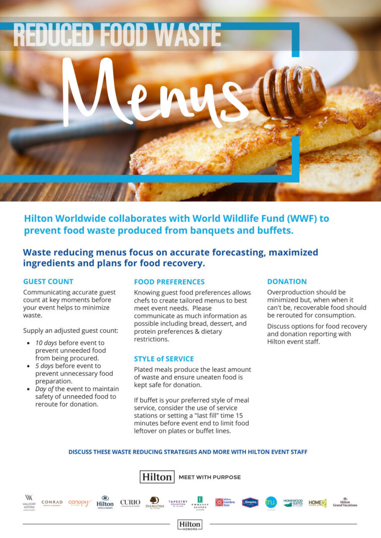 Prevent Waste By Planning - Hotel Kitchen